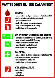 Calamiteit Bord Be Itm Interma