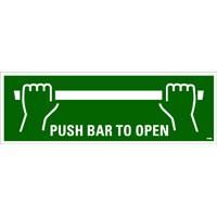 Push Bar pictogramsticker ITM Interma