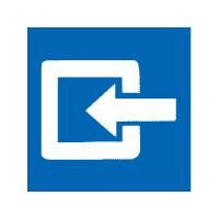 Ingang pictogramsticker ITM Interma