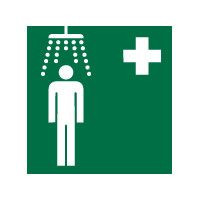 Nooddouche pictogrambord ITM Interma