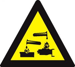 Bijtende stoffen pictogrambord ITM Interma