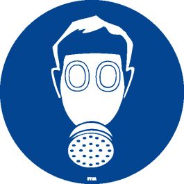 Ademhalingsmasker pictogramsticker ITM Interma