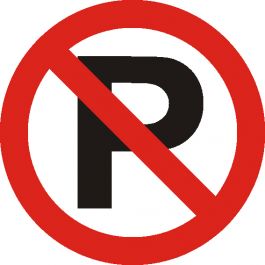 Parkeer Verbod pictogramsticker ITM Interma