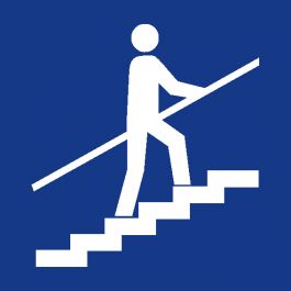 Trapleuning Vasthouden pictogramsticker ITM Interma